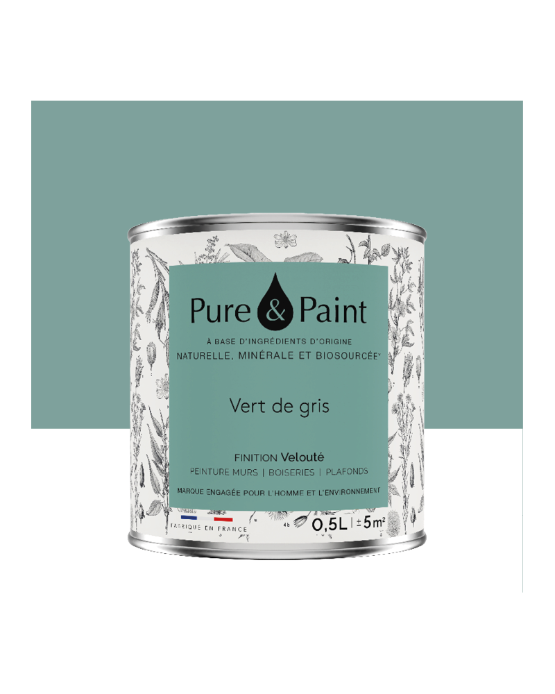 Peinture Vert de Gris | Peinture intérieure veloutée | Pure & Paint