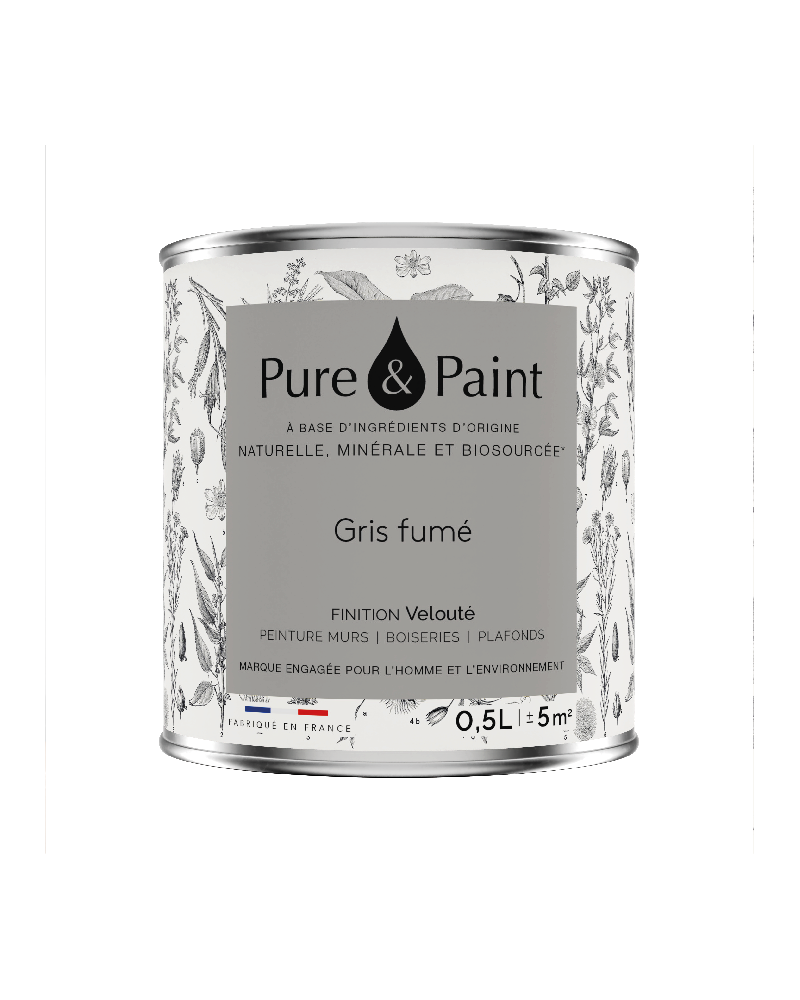 Peinture Gris Fumé| Peinture intérieure veloutée | Pure & Paint
