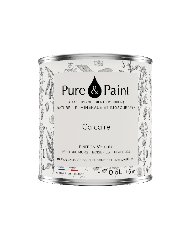 Peinture Calcaire| Peinture intérieure veloutée | Pure & Paint