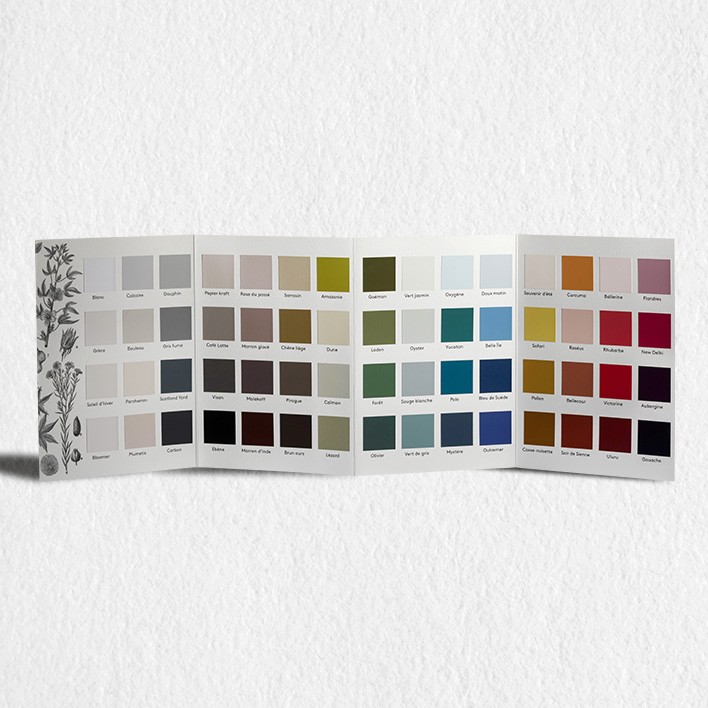 Nuancier 60 teintes | Peinture intérieure veloutée | Pure & Paint